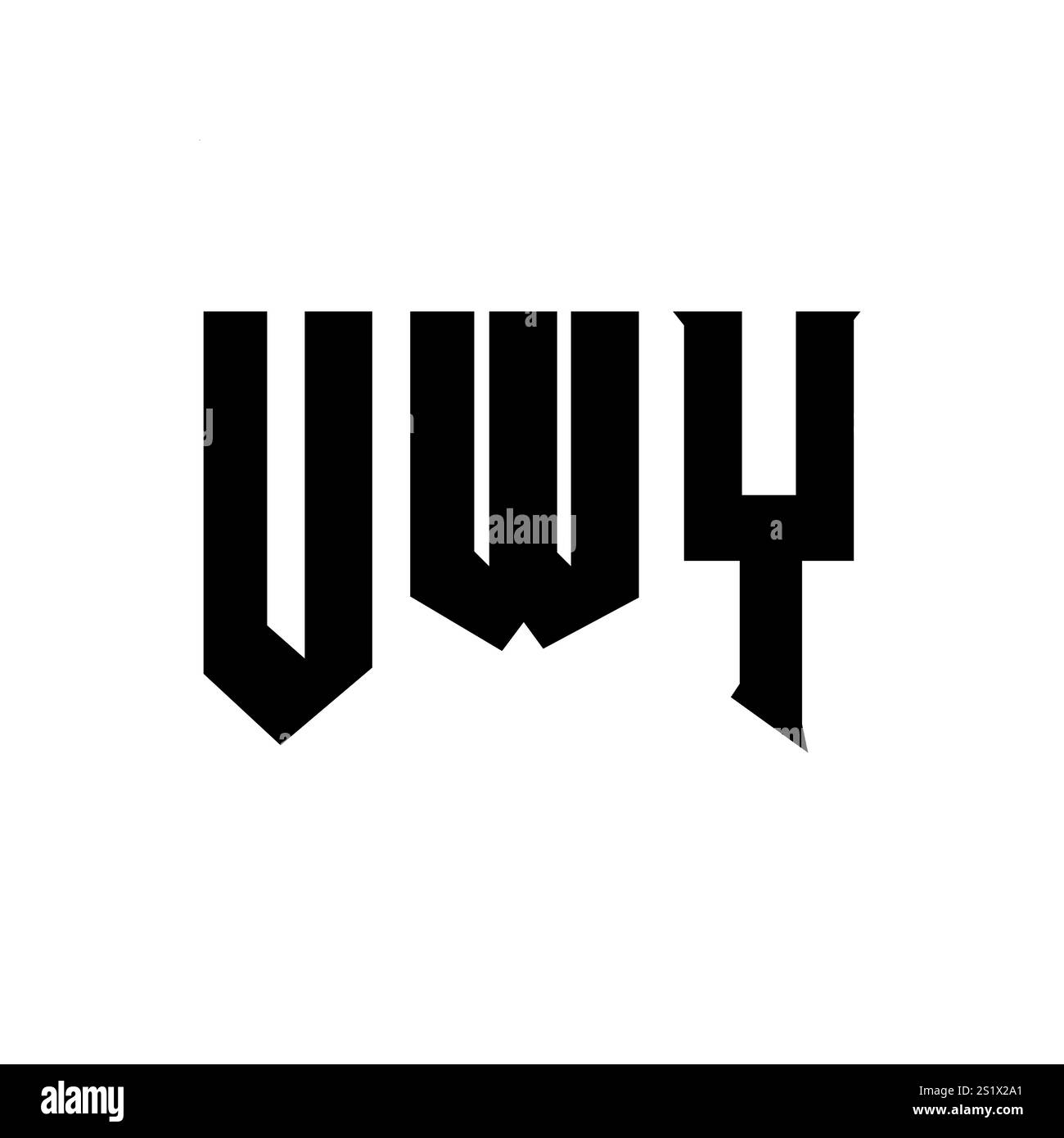 Uwy logo design hi-res stock photography and images - Alamy