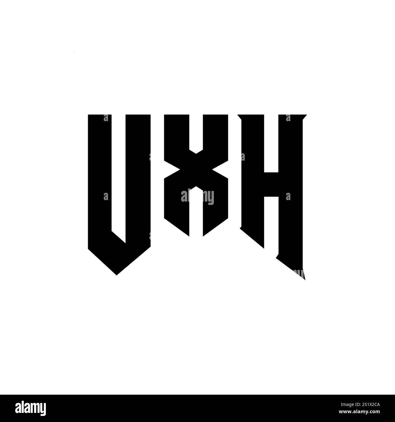 Uxh logo design hi-res stock photography and images - Alamy
