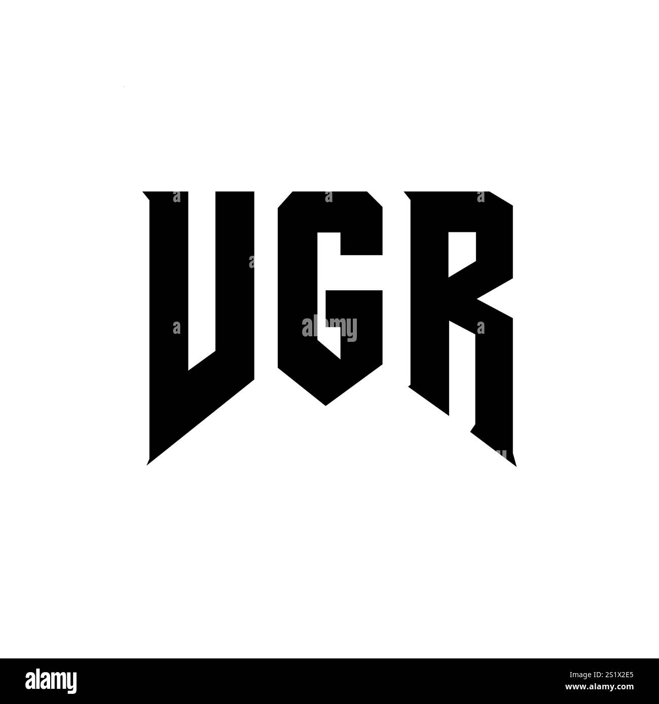 VGR letter logo design for technology company. VGR logo design black ...
