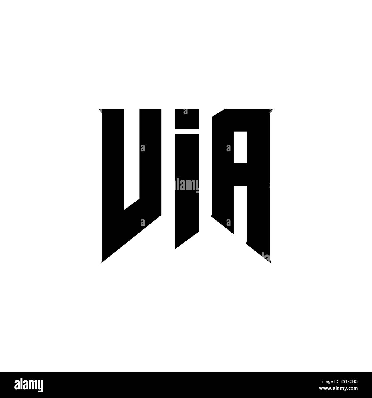 VIA letter logo design for technology company. VIA logo design black ...