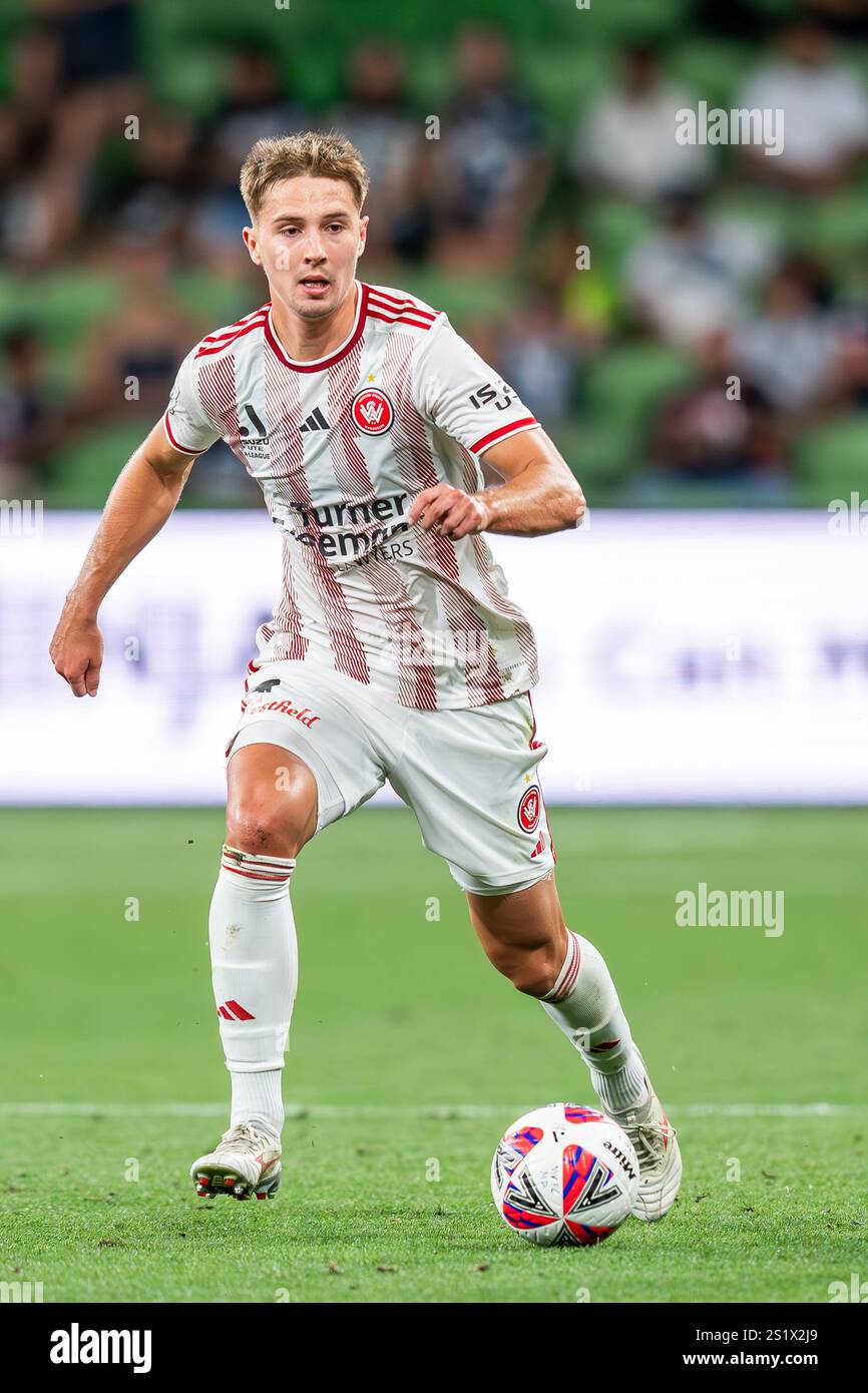 Melbourne, Australia. 04th Jan, 2025. Western Sydney Wanderers' Alex ...