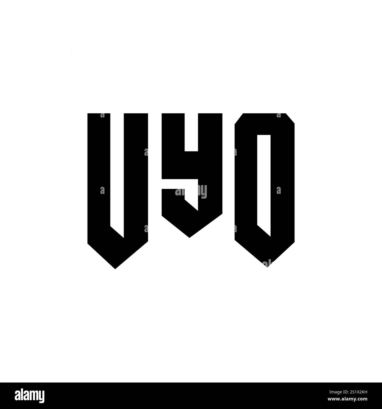 UYO letter logo design for technology company. UYO logo design black ...