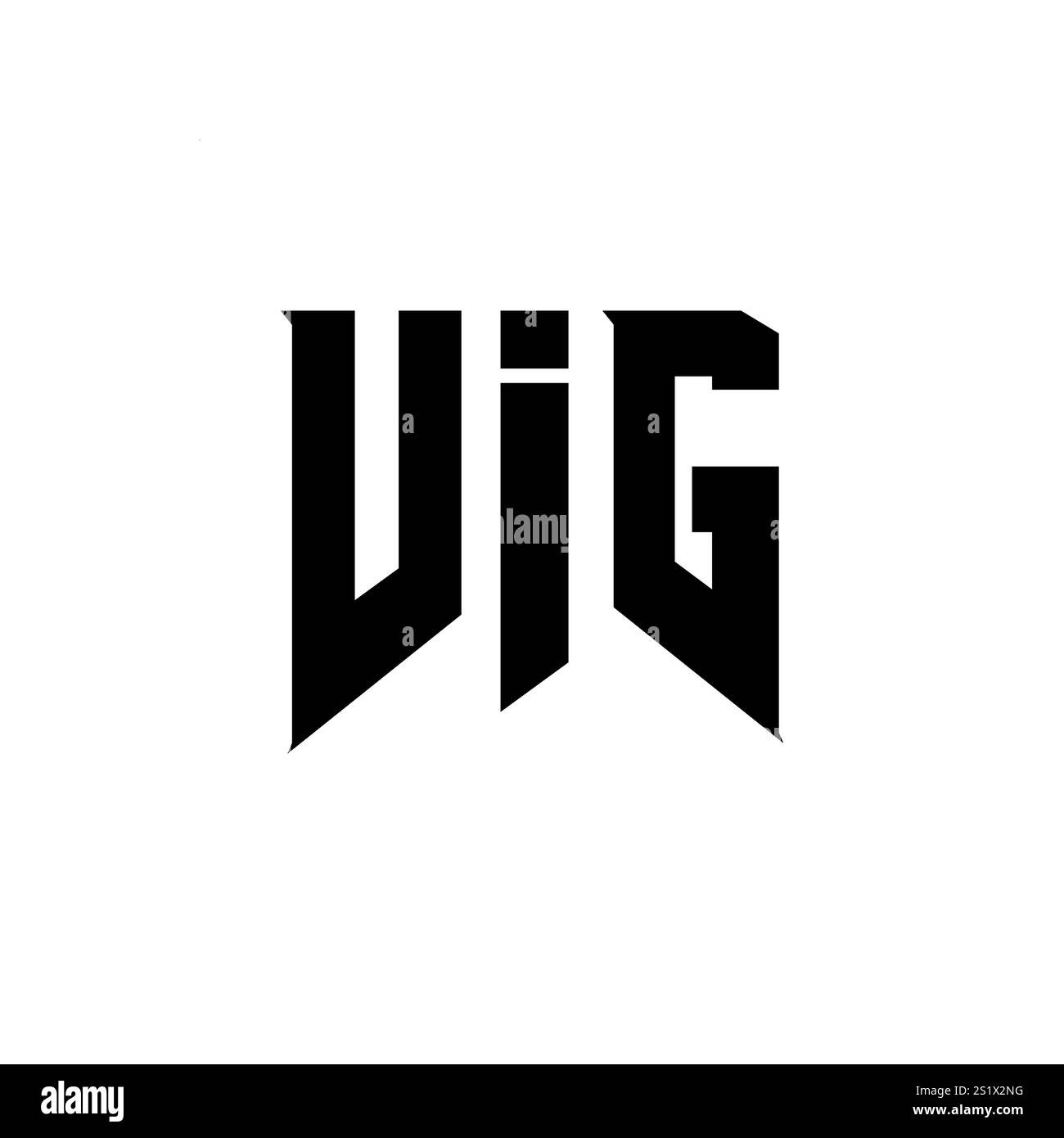 VIG letter logo design for technology company. VIG logo design black ...