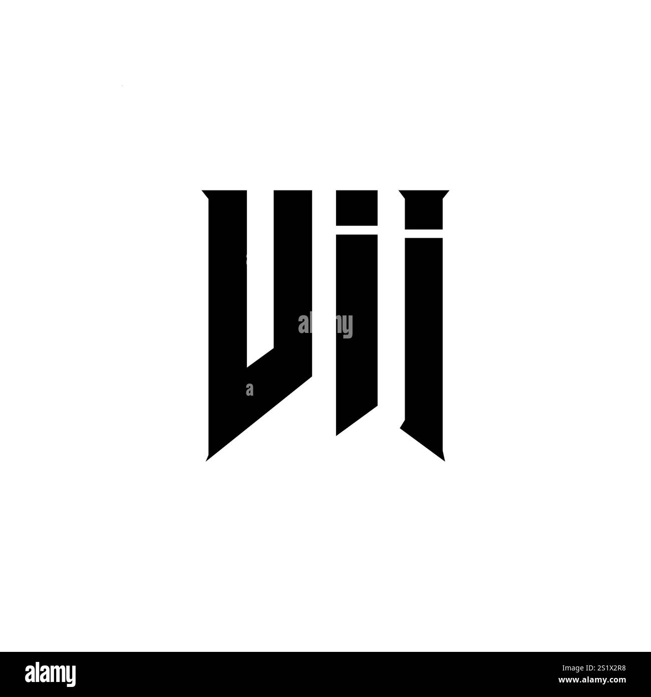 VII letter logo design for technology company. VII logo design black ...