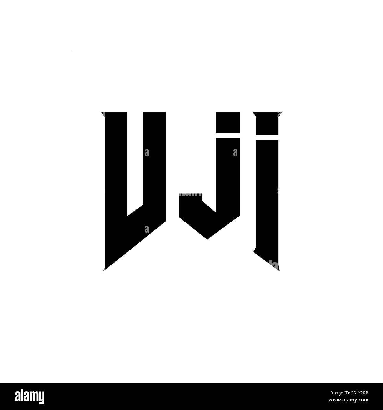 VJI letter logo design for technology company. VJI logo design black ...