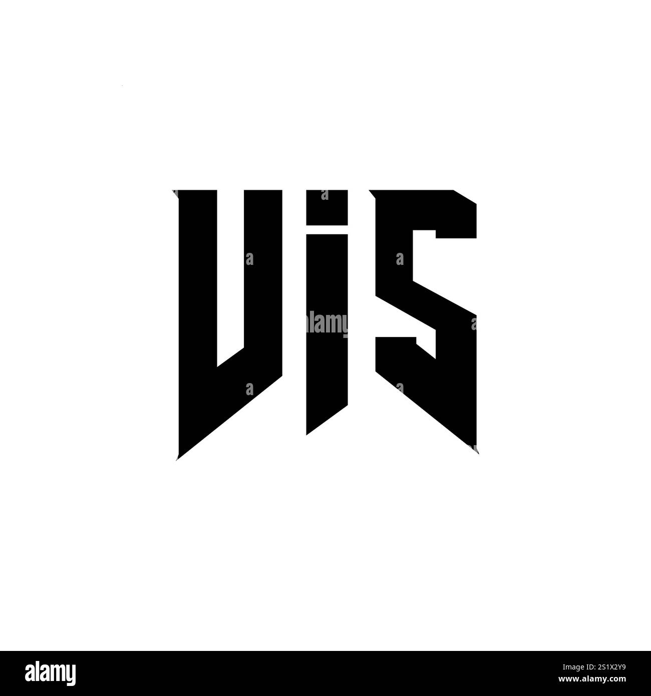 VIS letter logo design for technology company. VIS logo design black ...