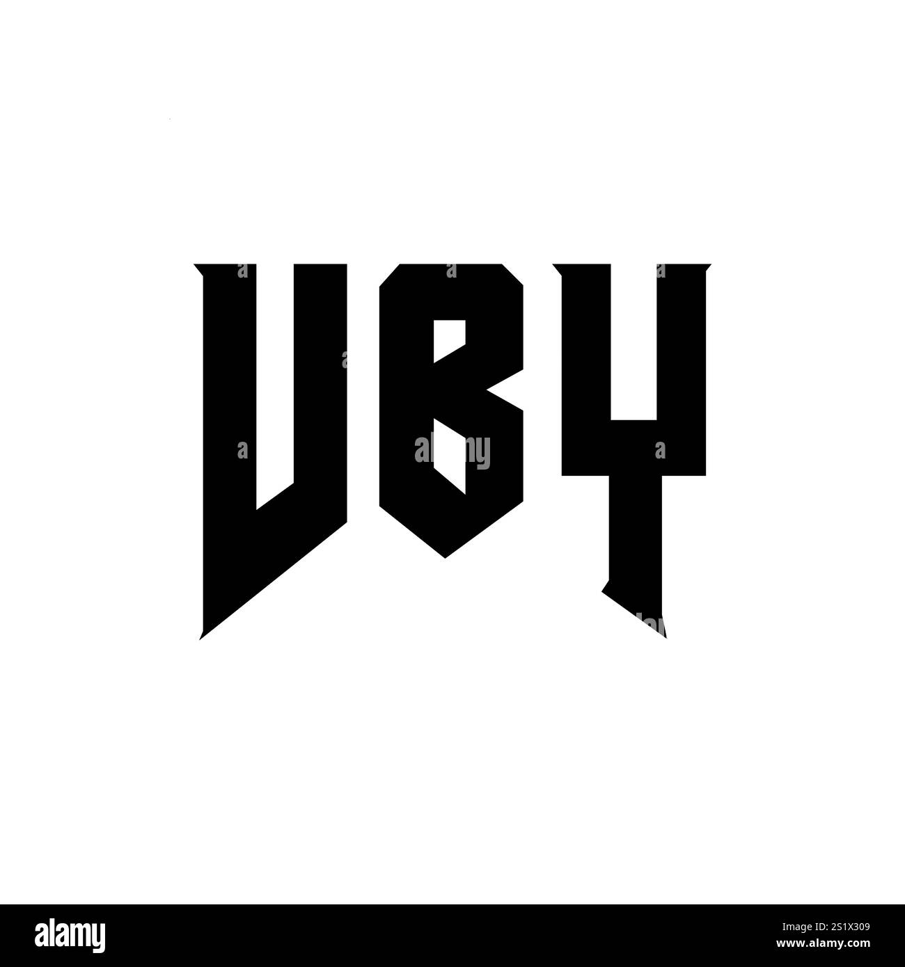 VBY letter logo design for technology company. VBY logo design black ...