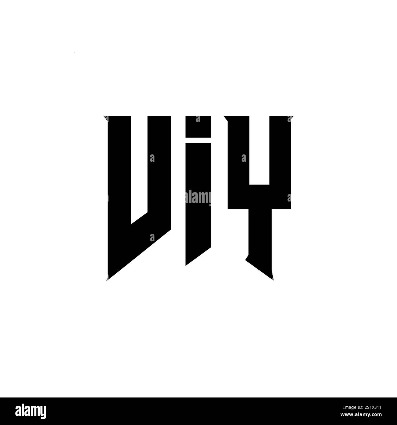 VIY letter logo design for technology company. VIY logo design black ...