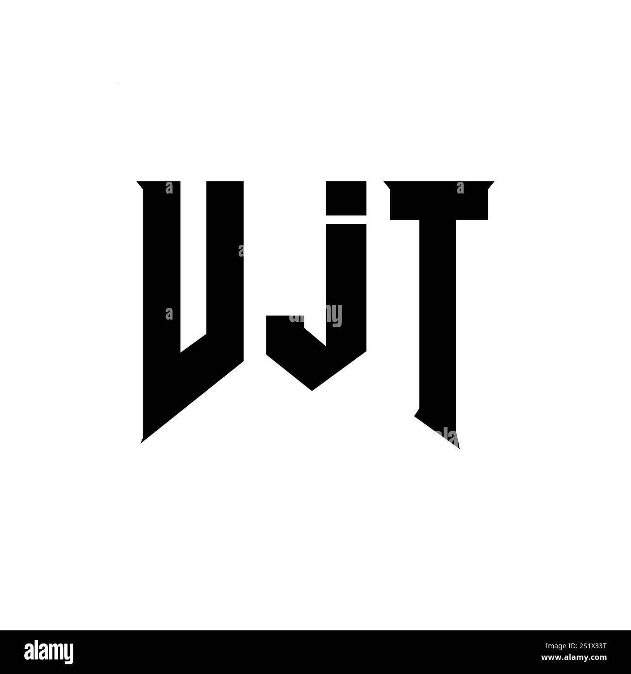 VJT letter logo design for technology company. VJT logo design black ...