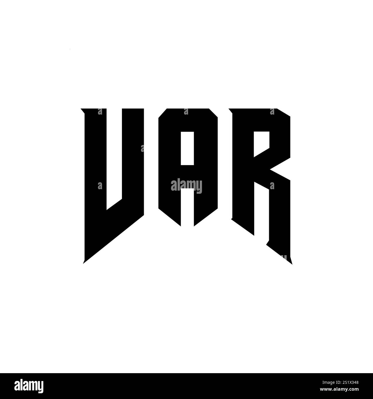 VAR letter logo design for technology company. VAR logo design black ...