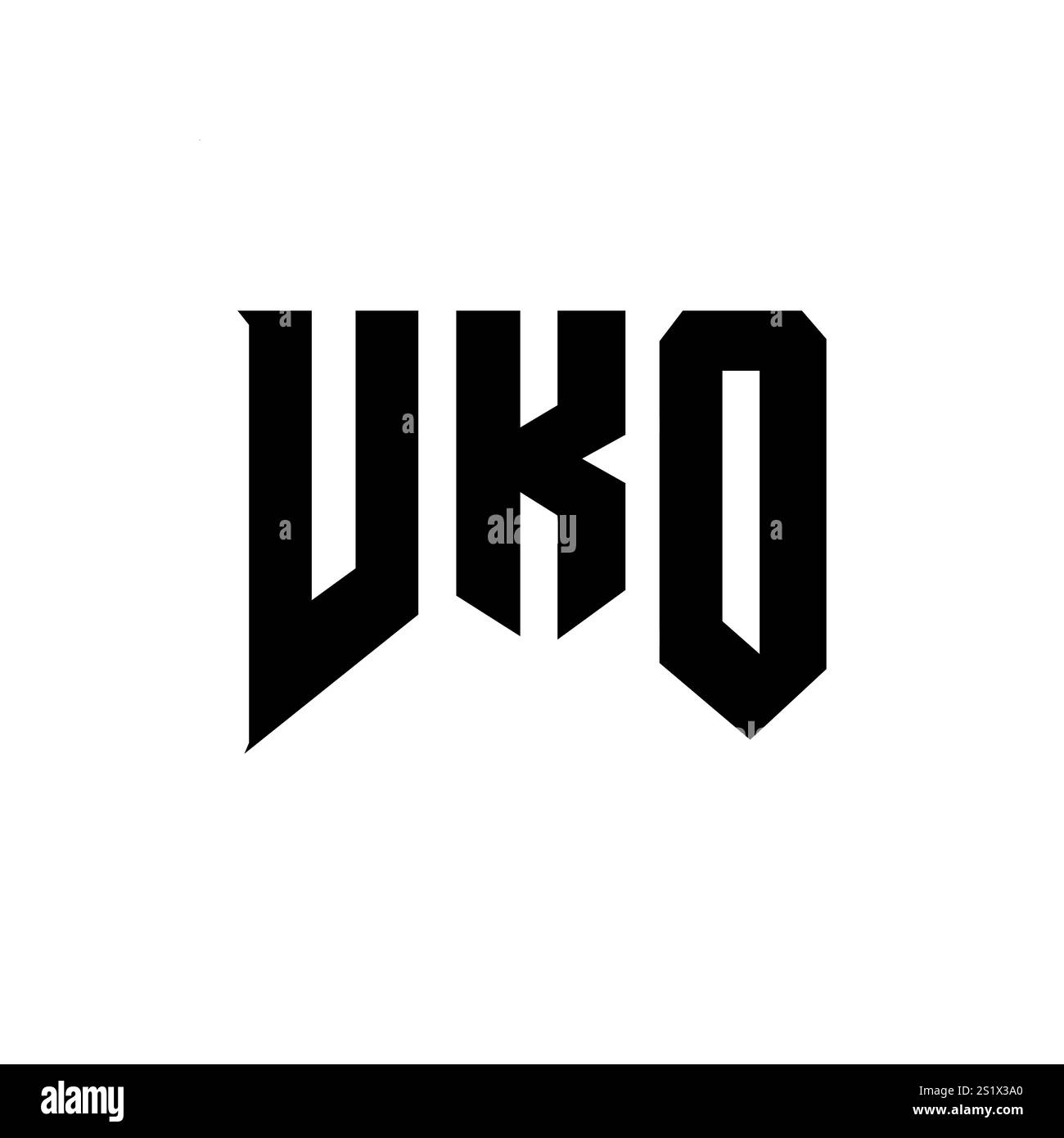 VKO letter logo design for technology company. VKO logo design black ...