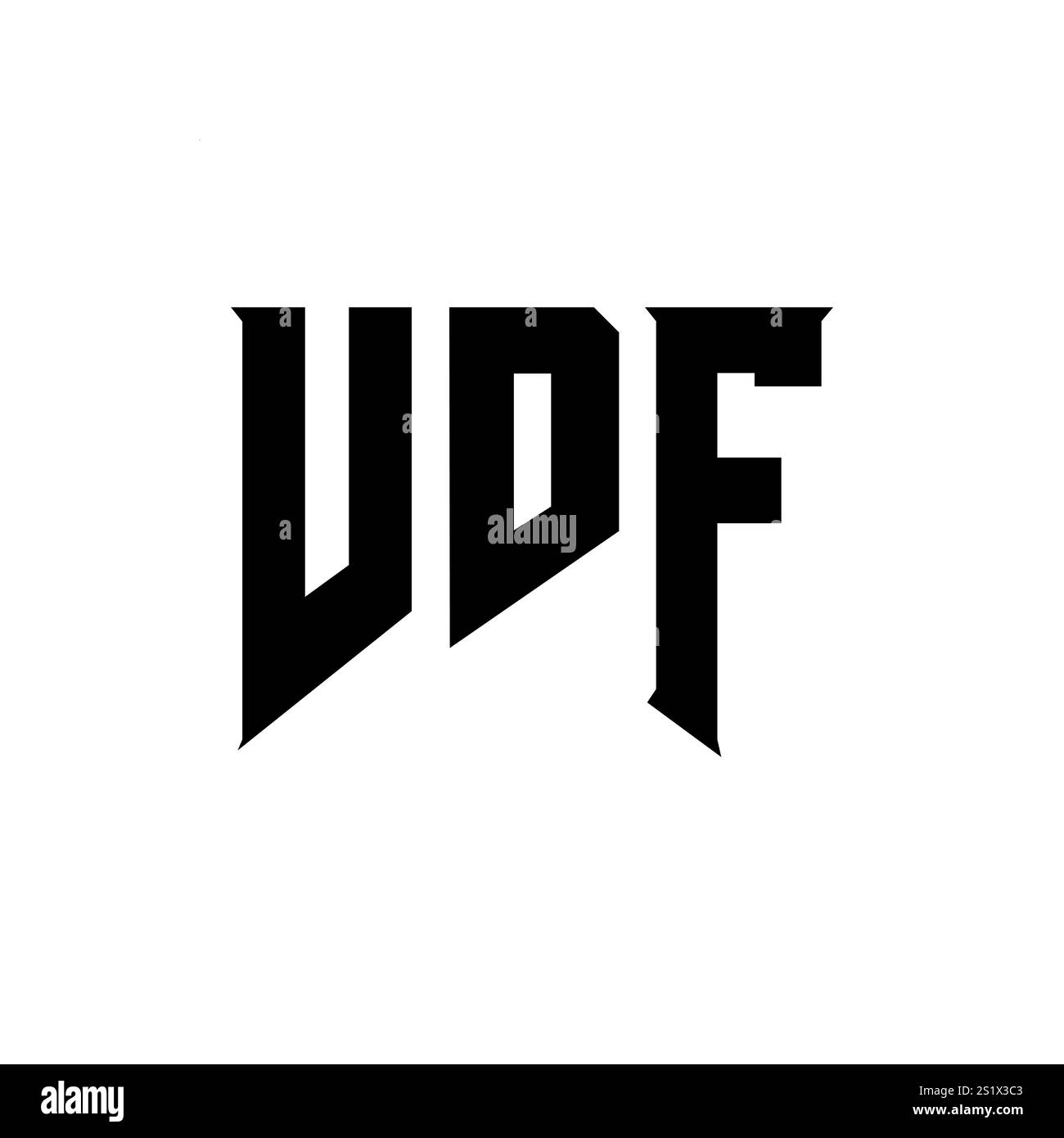 VDF letter logo design for technology company. VDF logo design black ...