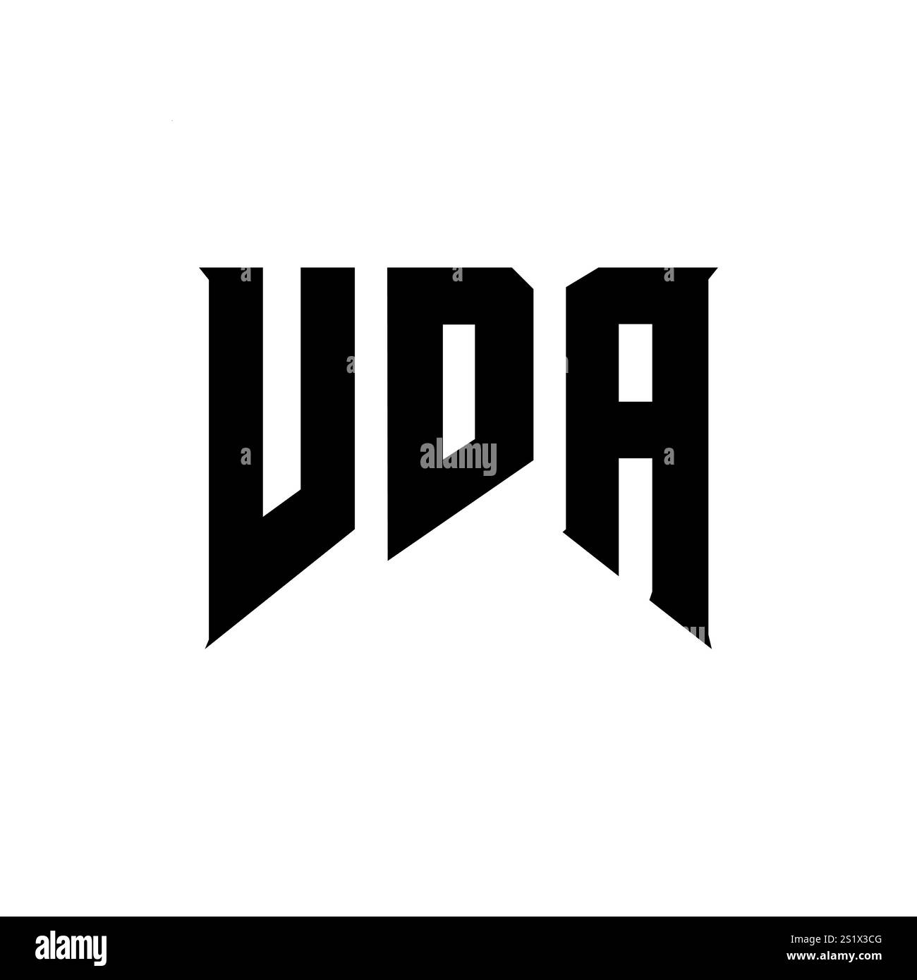 VDA letter logo design for technology company. VDA logo design black ...