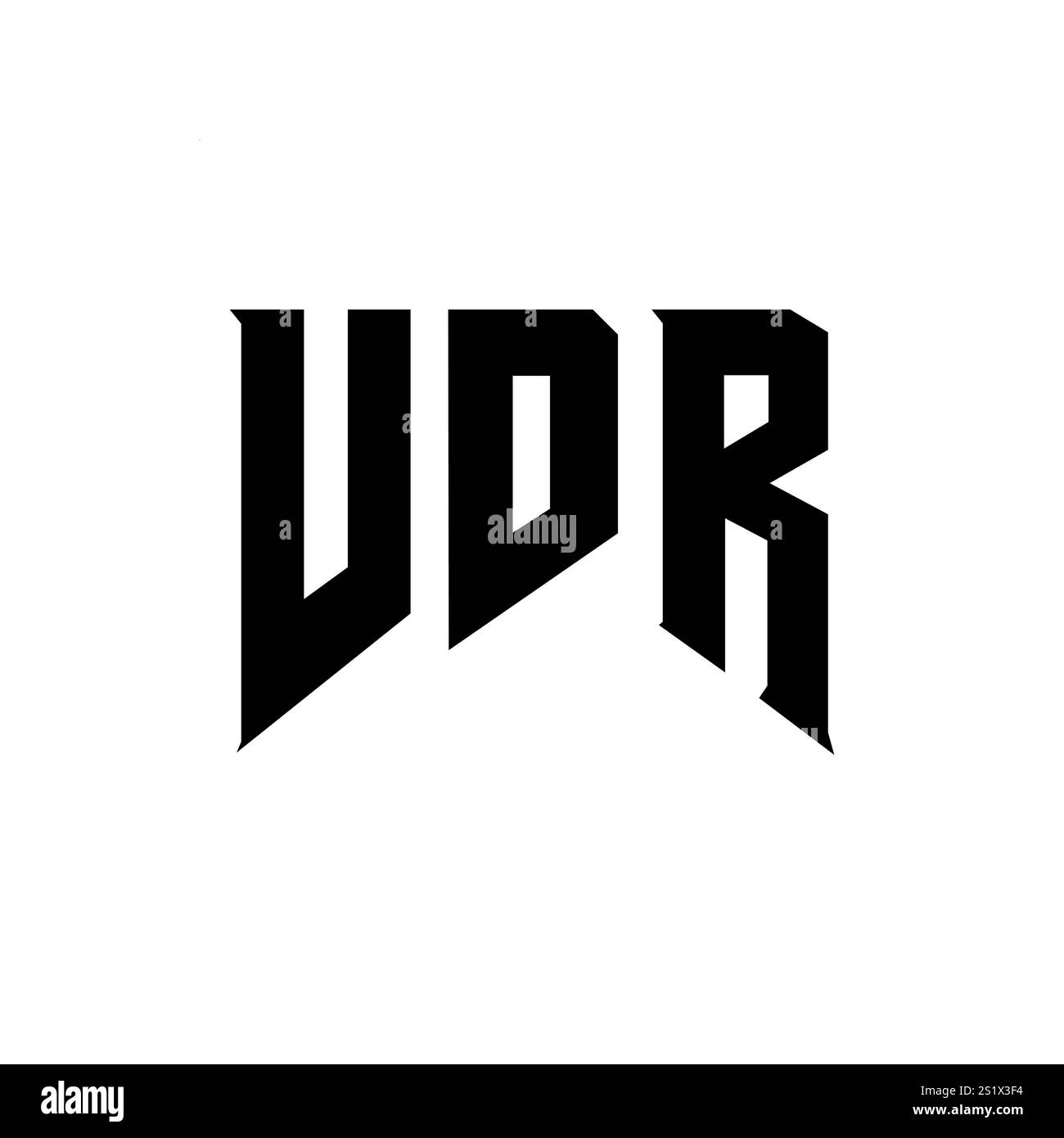 VDR letter logo design for technology company. VDR logo design black ...
