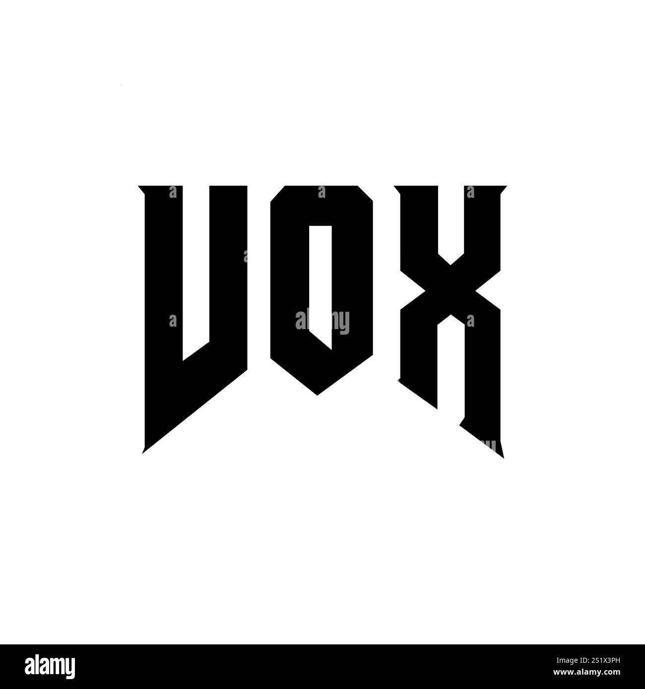 VOX letter logo design for technology company. VOX logo design black ...