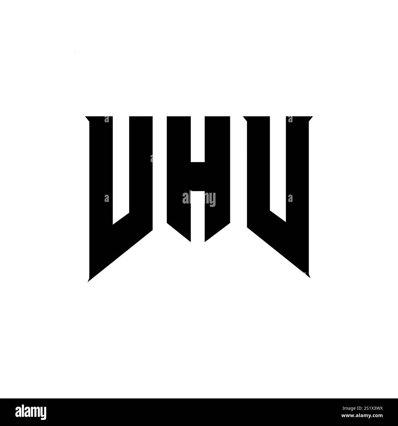 VHV letter logo design for technology company. VHV logo design black ...