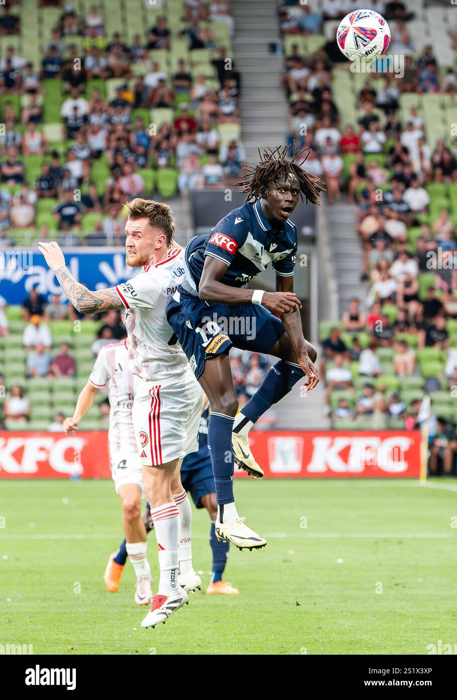 Melbourne, Australia. 04th Jan, 2025. Melbourne Victory's Jing Reec ...