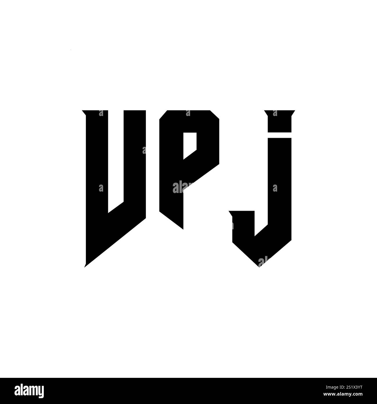 VPJ letter logo design for technology company. VPJ logo design black ...