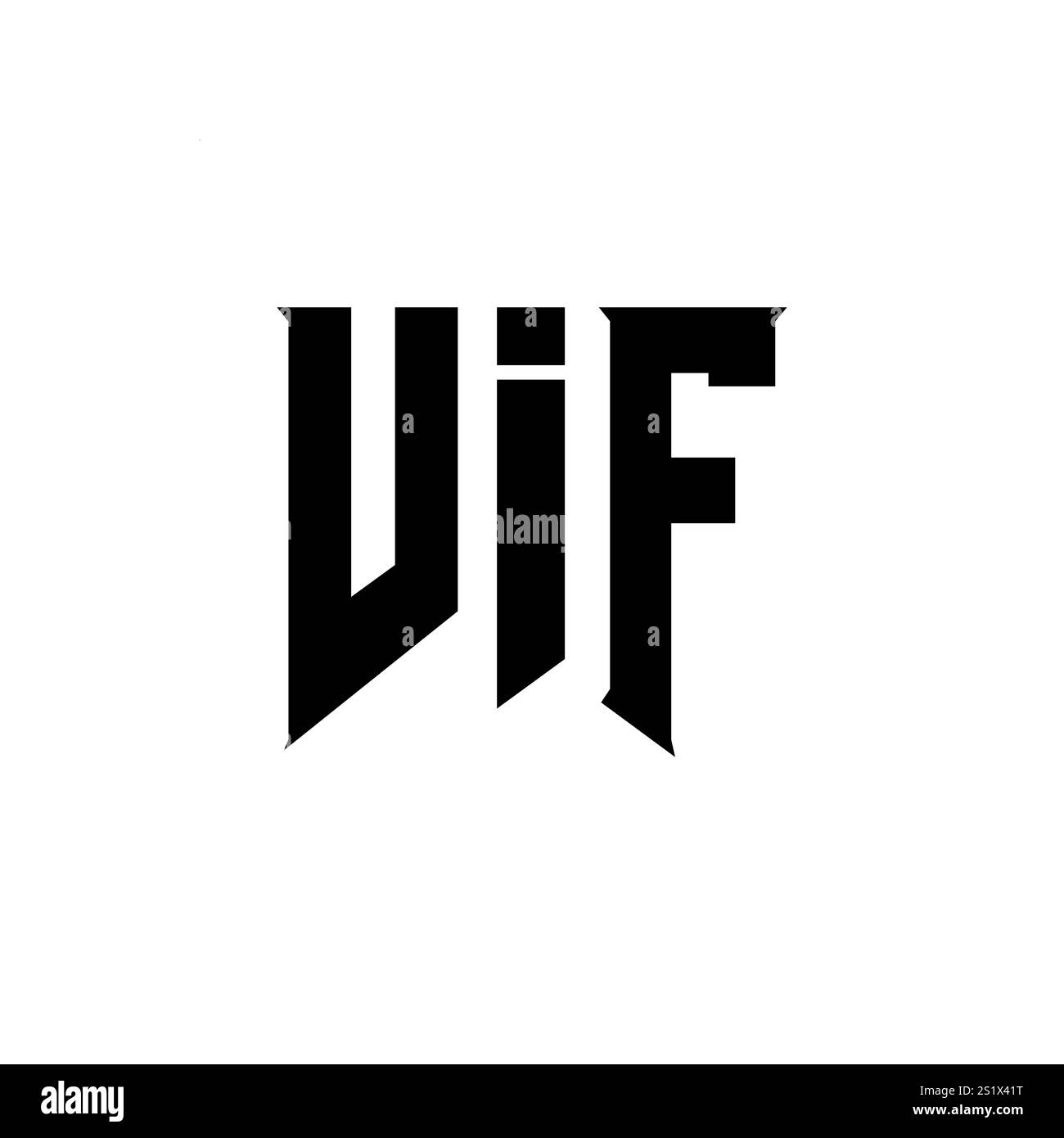 VIF letter logo design for technology company. VIF logo design black ...