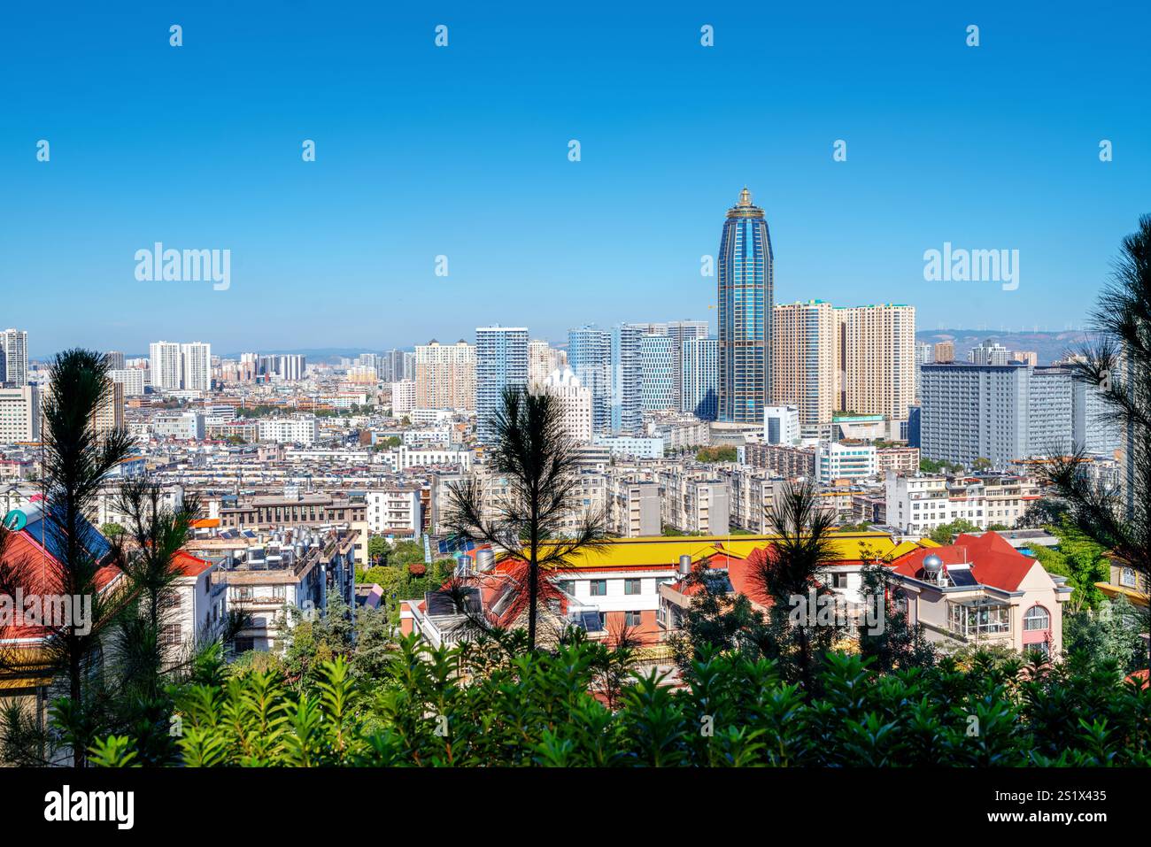 The scenery of Qujing, a city on the western plateau in Yunnan, China ...