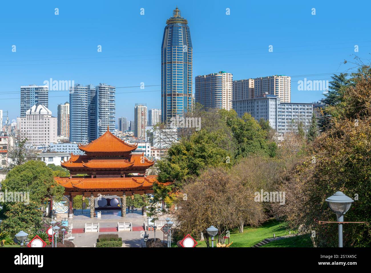 The scenery of Qujing, a city on the western plateau in Yunnan, China ...