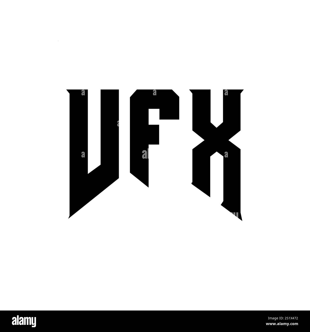 VFX letter logo design for technology company. VFX logo design black ...