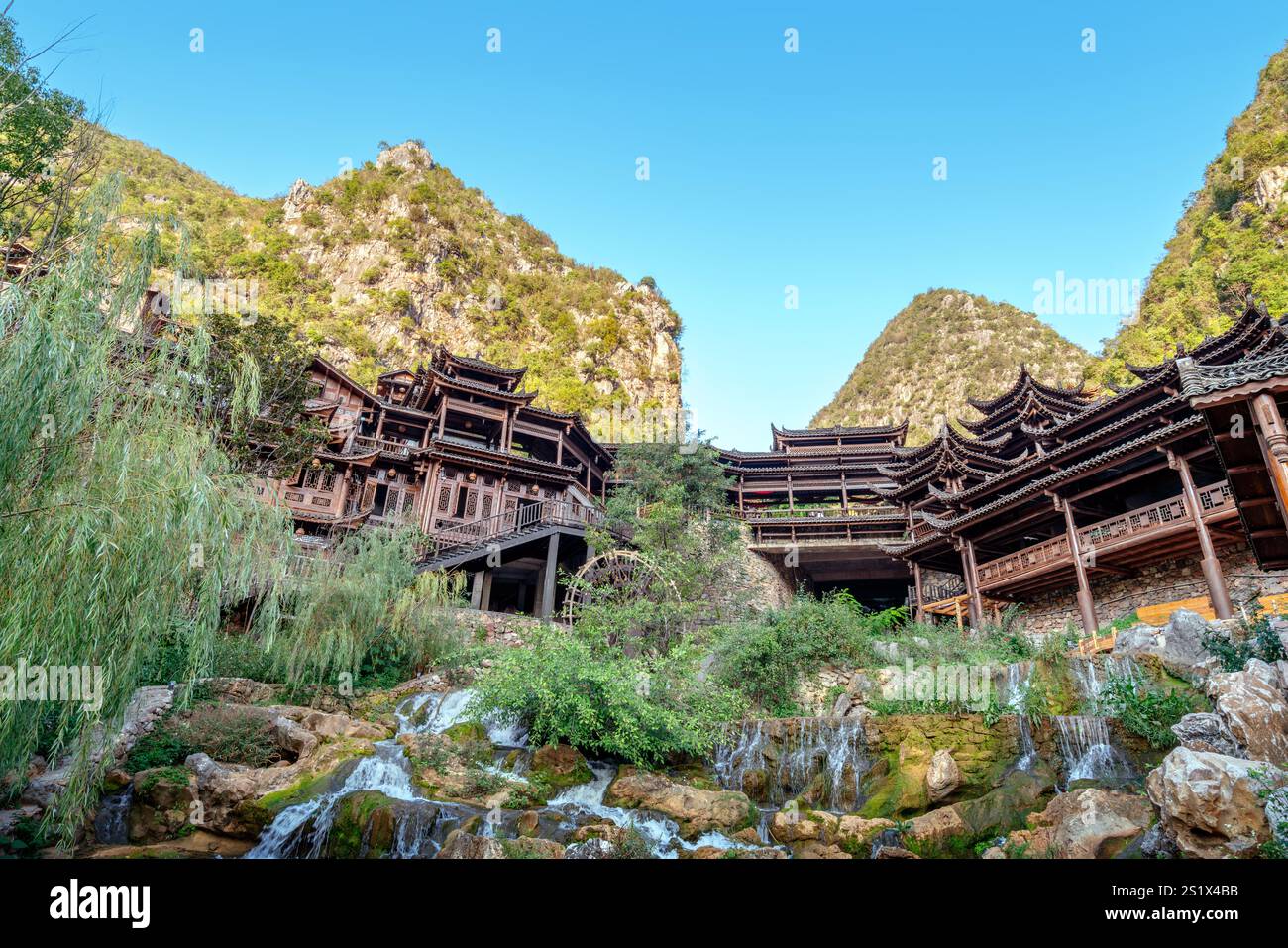 "Fenglin Buyi" is a small town inhabited by the Buyi people, located in ...