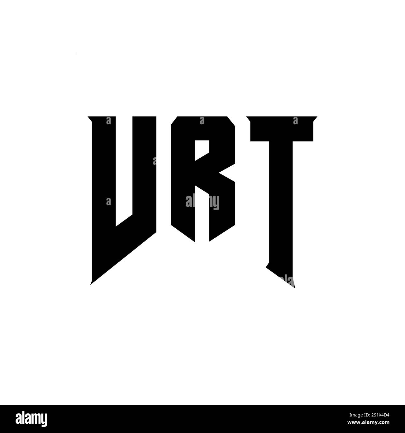 VRT letter logo design for technology company. VRT logo design black and white color combination ...