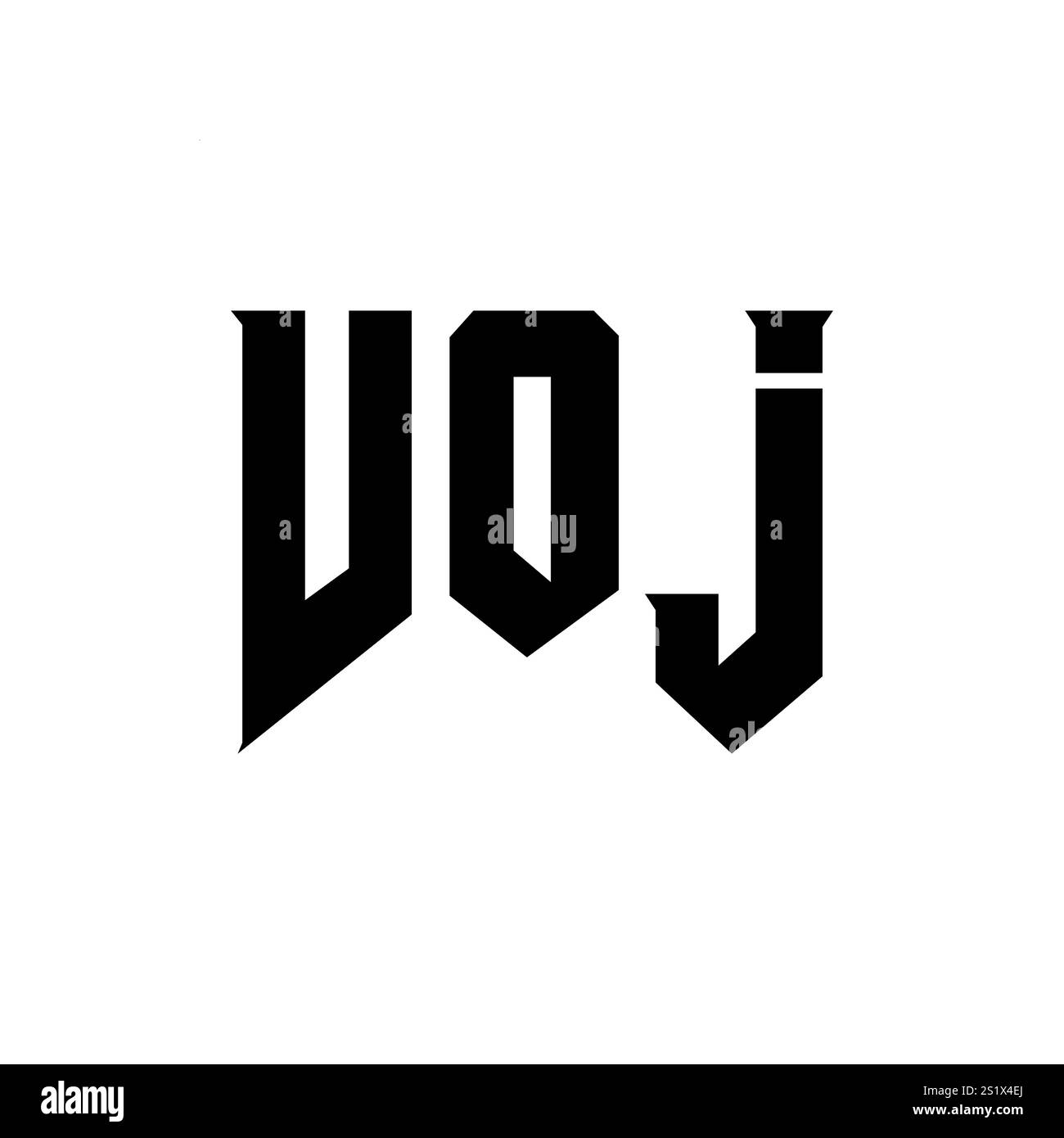 VOJ letter logo design for technology company. VOJ logo design black ...