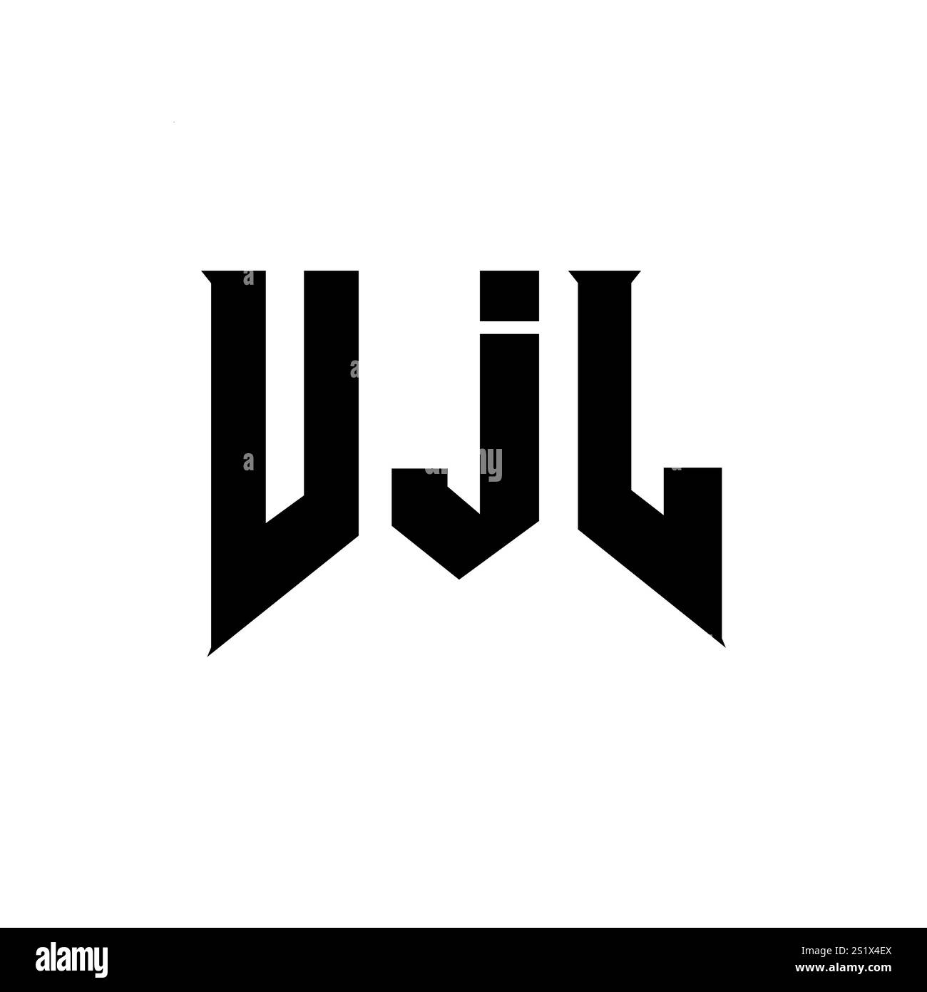 VJL letter logo design for technology company. VJL logo design black ...