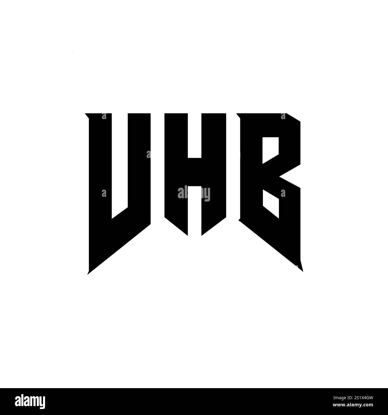 VHB letter logo design for technology company. VHB logo design black ...