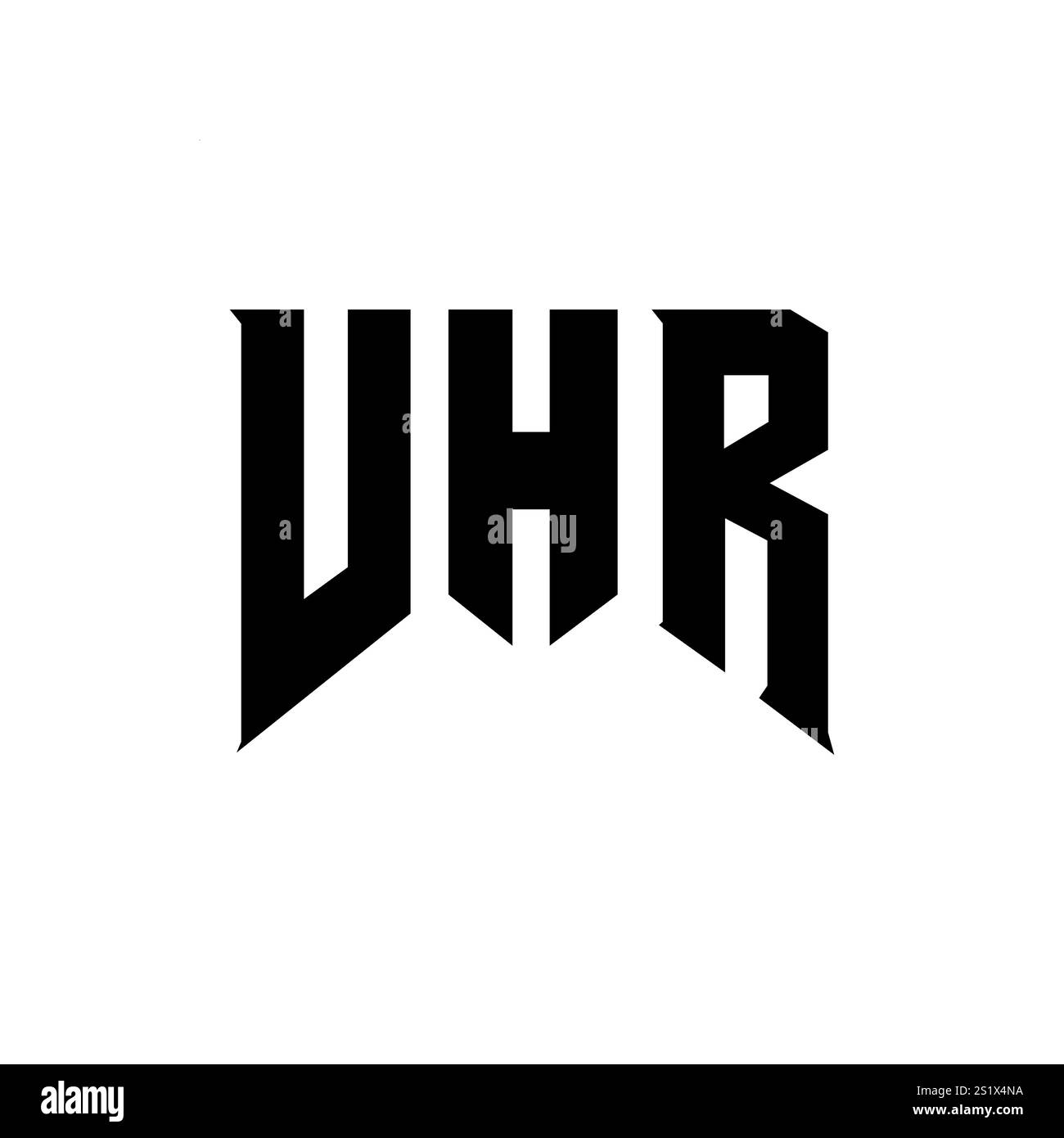 VHR letter logo design for technology company. VHR logo design black ...