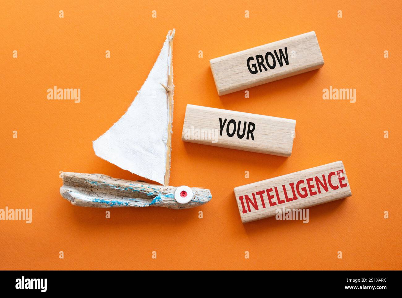 Grow your Intelligence symbol. Concept words Grow your Intelligence on ...