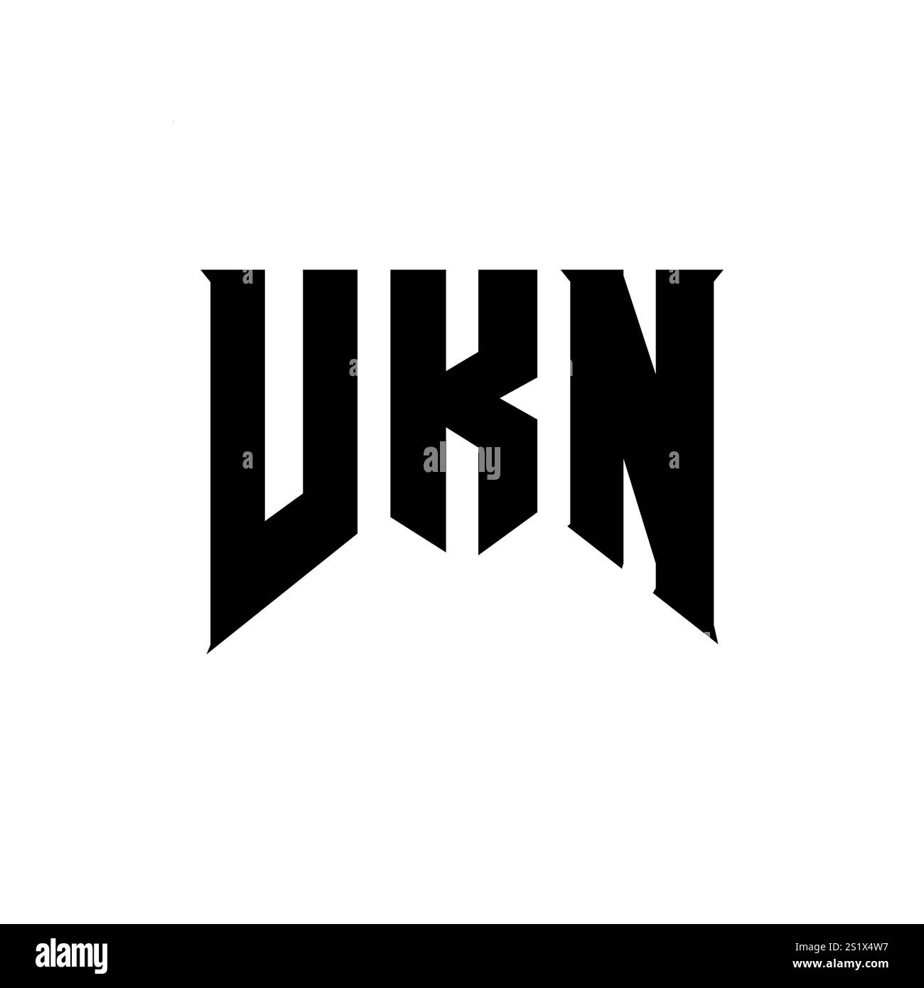 Vkn logo design Stock Vector Images - Alamy
