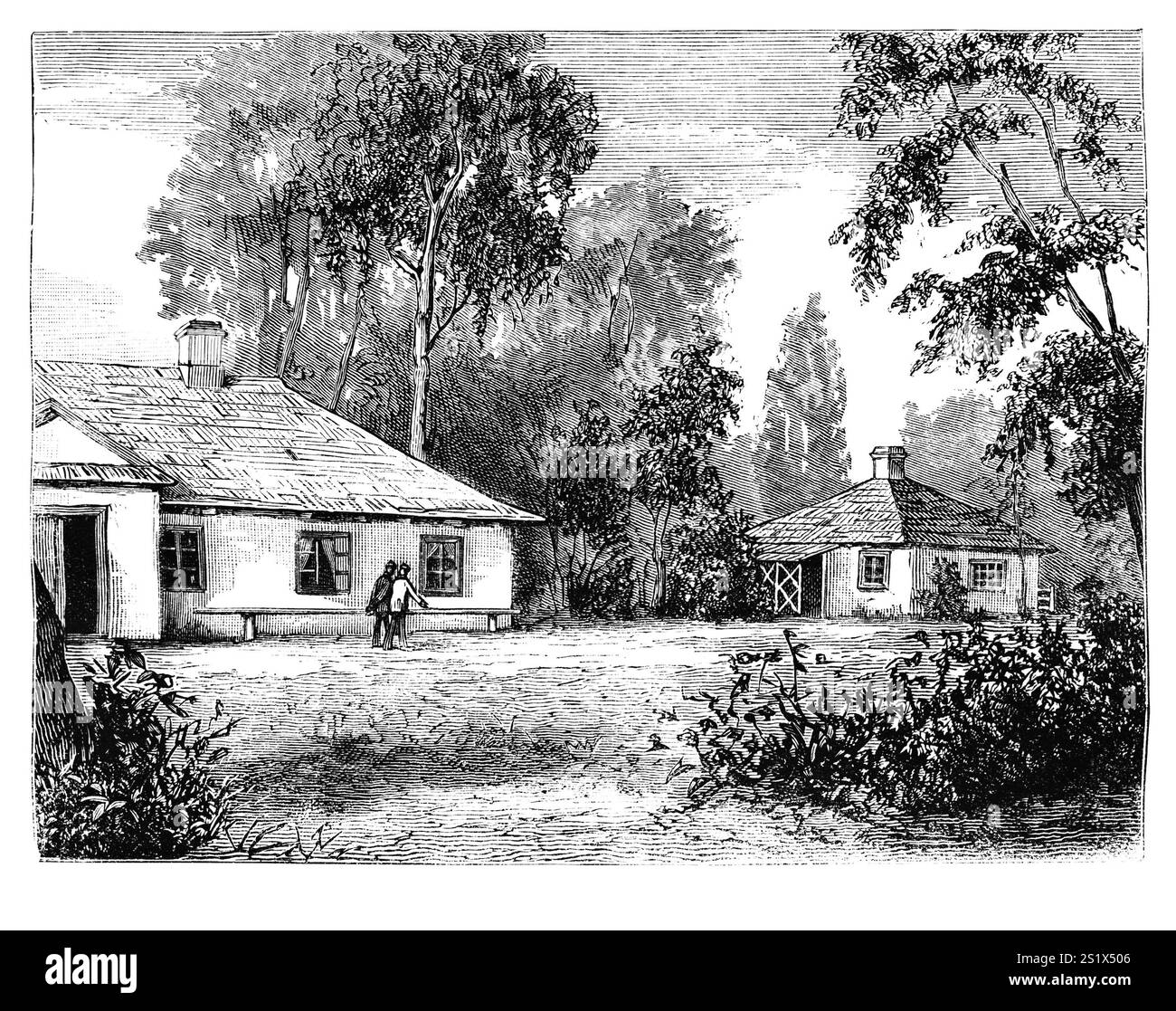 POLAND - CIRCA 1880: Illustration taken from a book "ANNIVERSARY BOOK ...