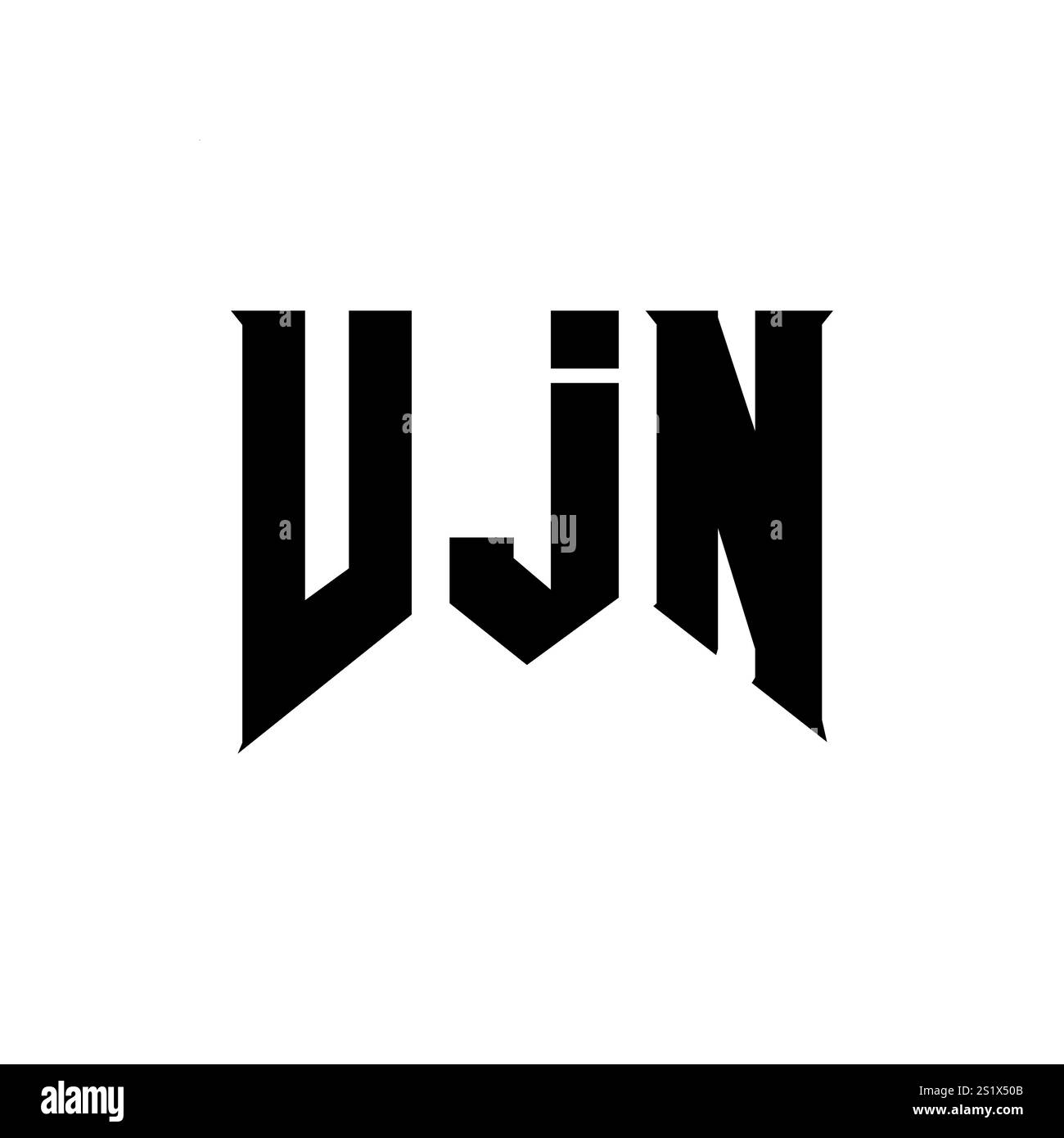 VJN letter logo design for technology company. VJN logo design black ...