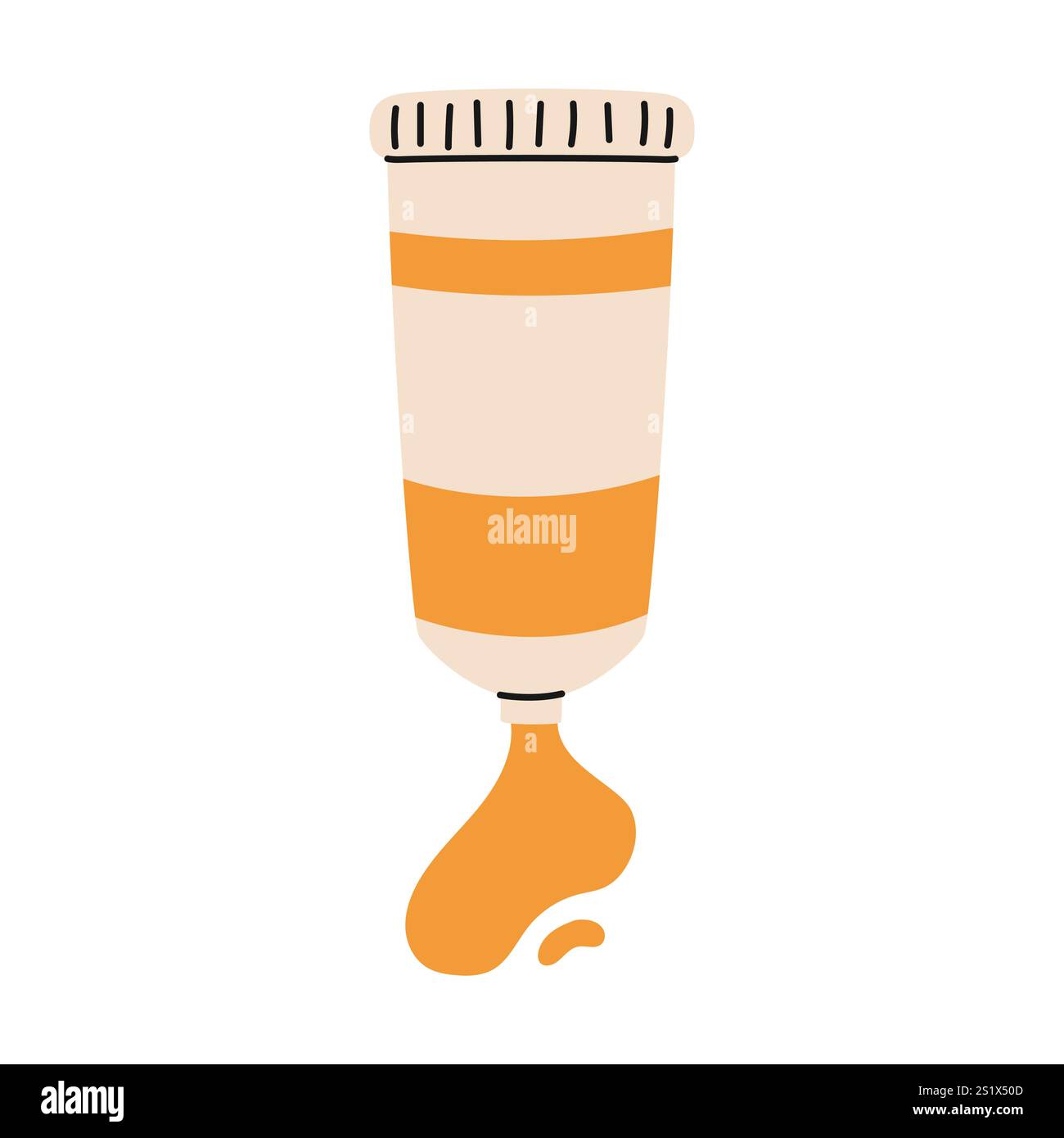 Hand drawn paint tubes. Art supply. Vector illustration Stock Vector ...
