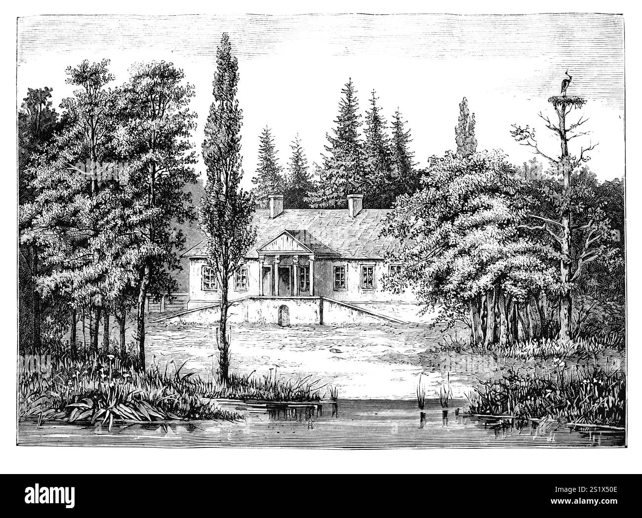 POLAND - CIRCA 1880: Illustration taken from a book "ANNIVERSARY BOOK ...