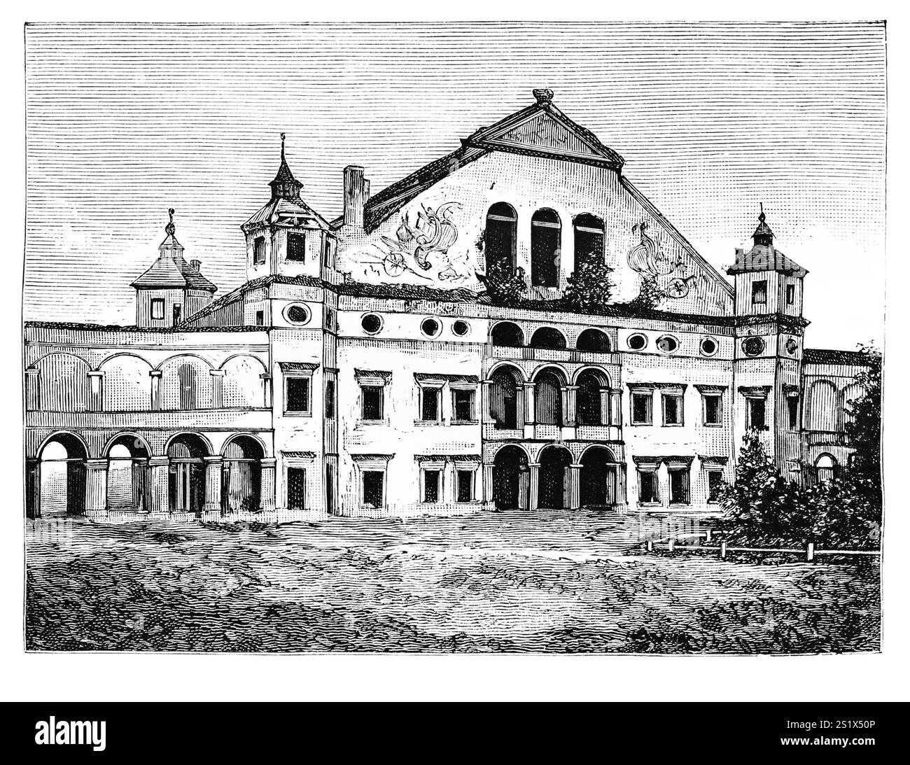 POLAND - CIRCA 1880: Illustration taken from a book "ANNIVERSARY BOOK ...