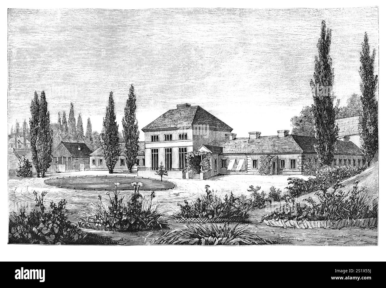 POLAND - CIRCA 1880: Illustration taken from a book "ANNIVERSARY BOOK ...