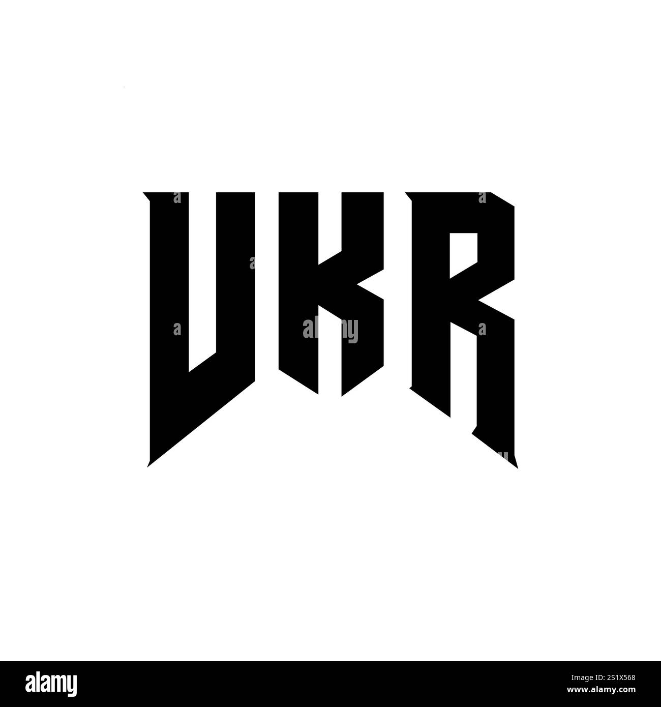 VKR letter logo design for technology company. VKR logo design black ...
