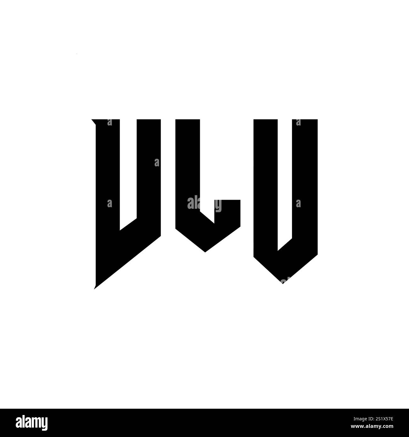 Vlu logo design hi-res stock photography and images - Alamy