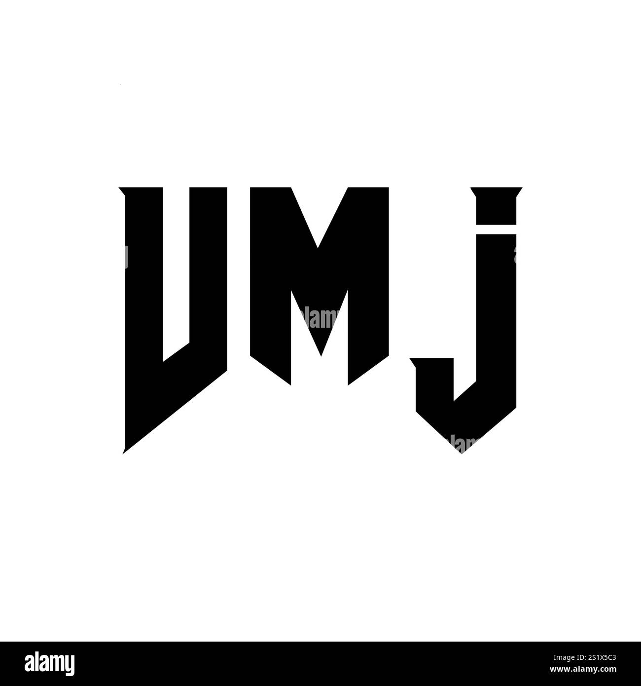 VMJ letter logo design for technology company. VMJ logo design black ...