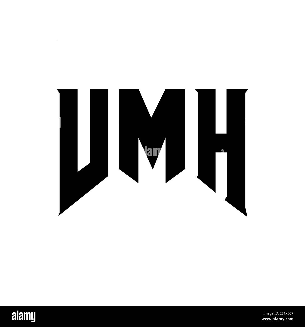 VMH letter logo design for technology company. VMH logo design black ...