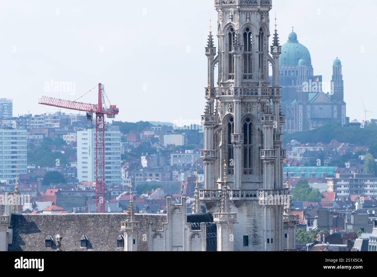 Brabantine Gothic Hotel de Ville (Town Hall) built 1402 to 1454 ...
