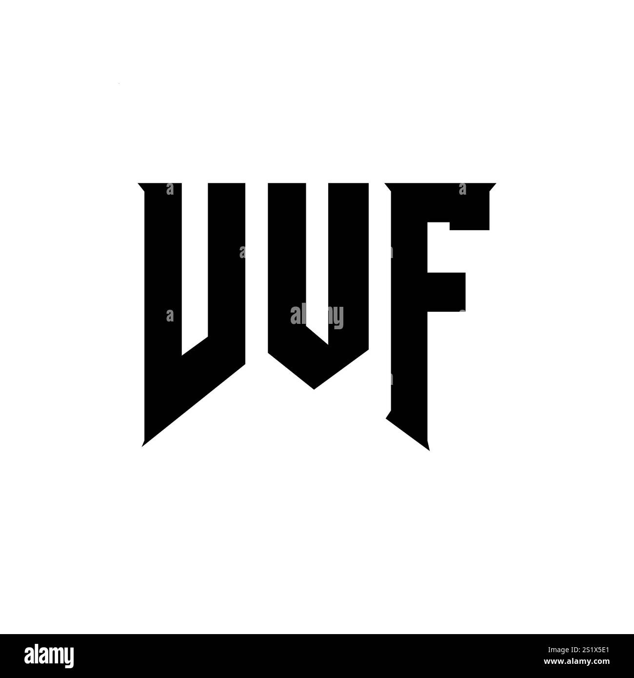 VUF letter logo design for technology company. VUF logo design black ...