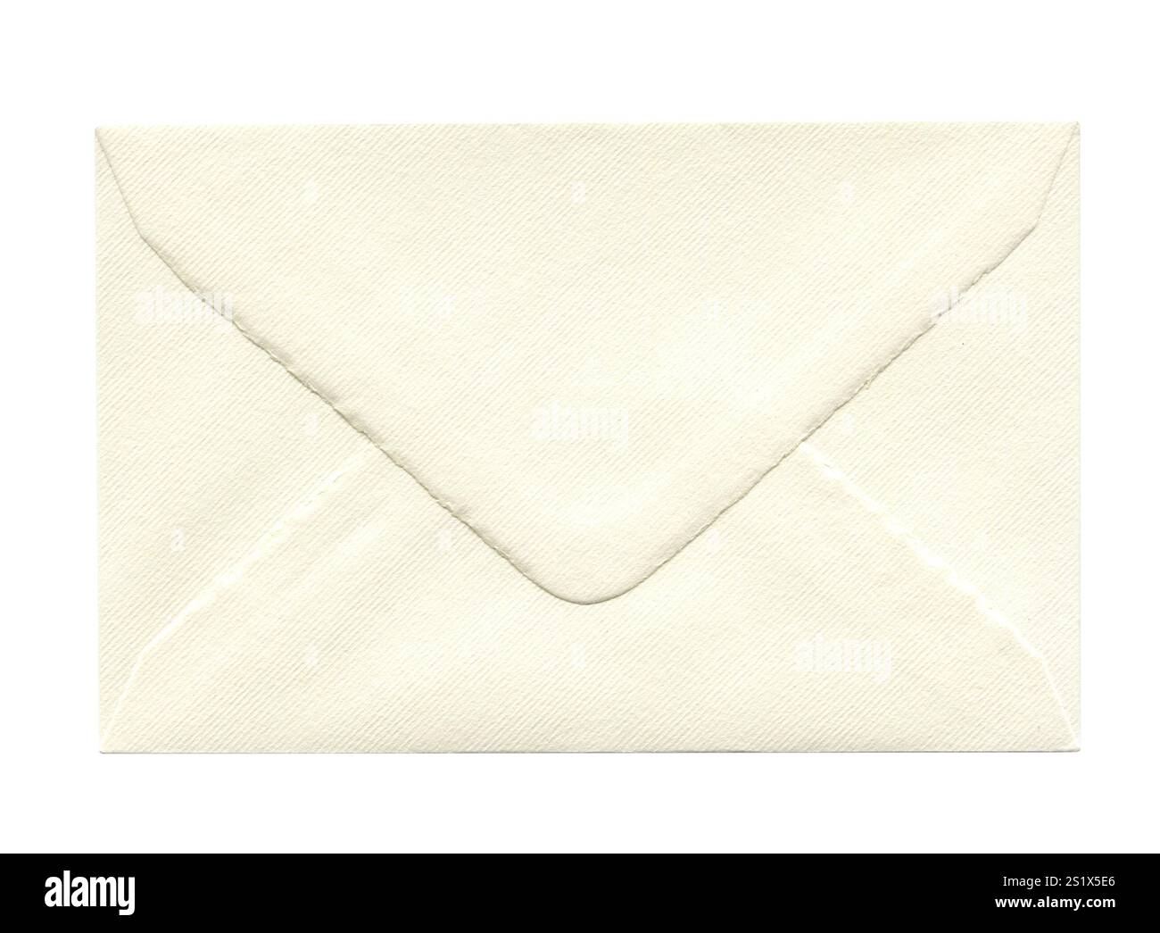 front view closeup of blank brown old aged closed letter paper envelope ...