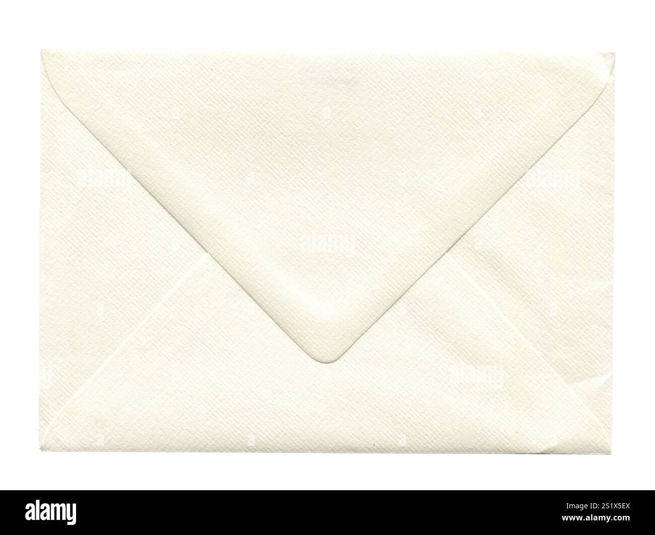 front view closeup of blank brown old aged closed letter paper envelope ...