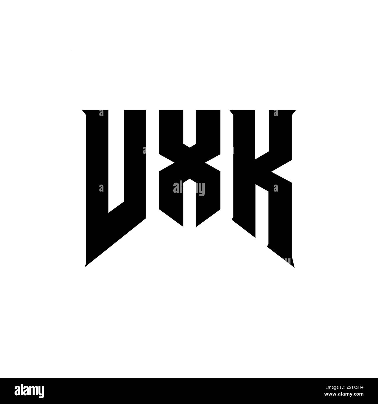 Vxk logo design Stock Vector Images - Alamy