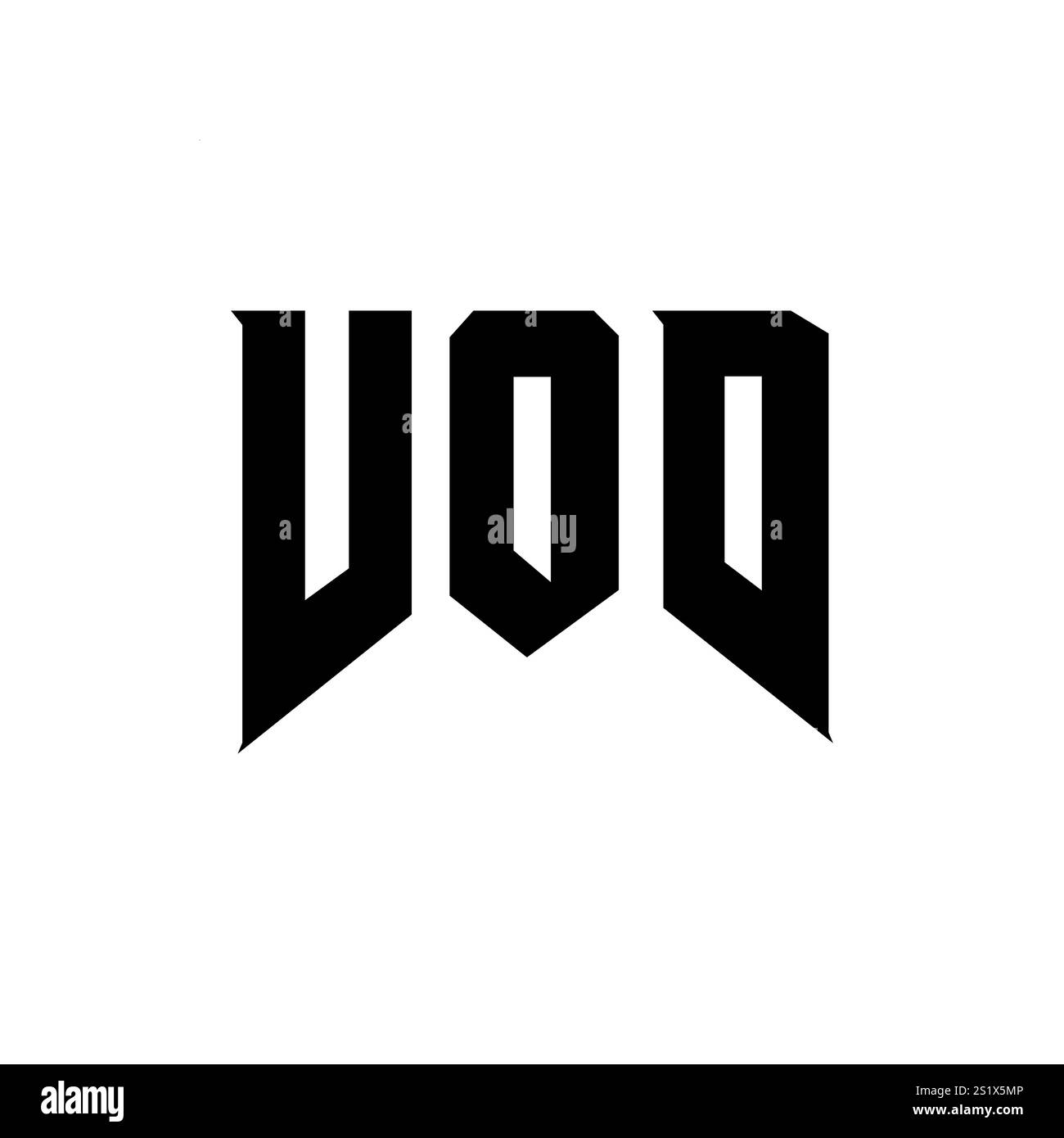 VOD letter logo design for technology company. VOD logo design black ...